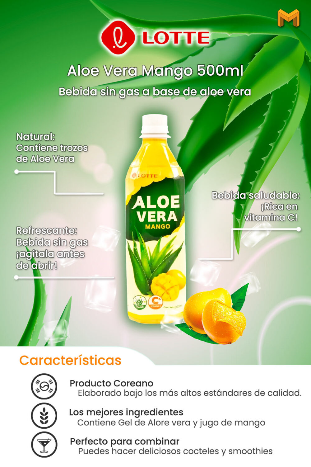 Aloe Vera Mango 500ml – Megazone