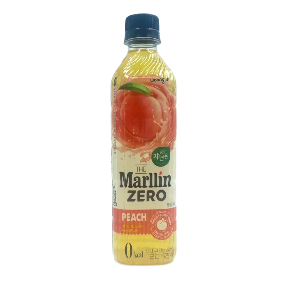 Bebida Coreana Marllin Zero Durazno 500ml – Sin Azúcar, 0 Calorías ...
